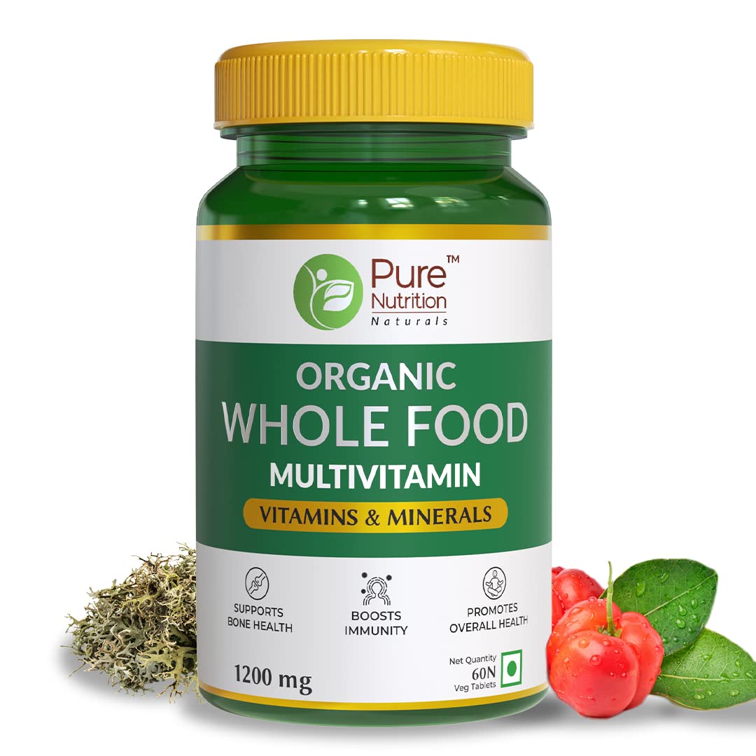 Pure Nutrition Organic Whole Food Multivitamin Veg Tablet - 60 Tablets ...