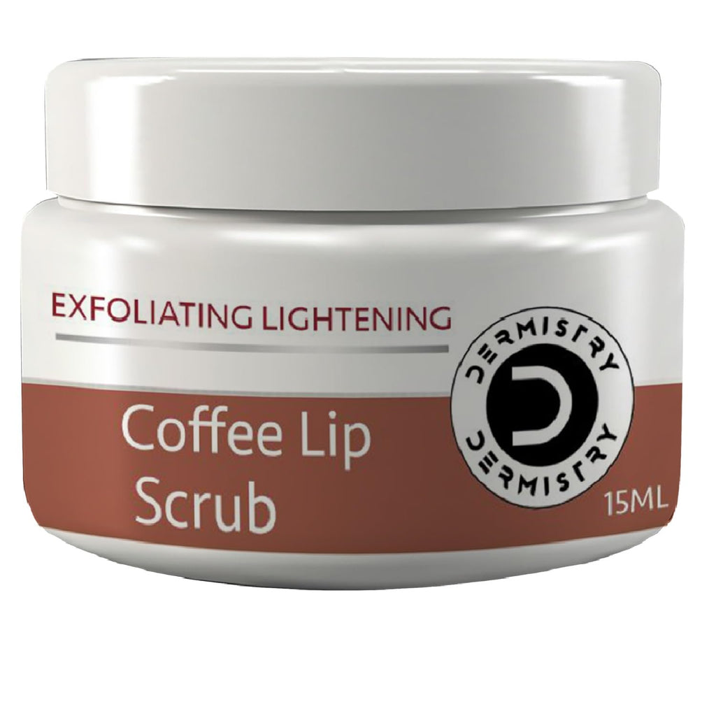 Dermistry Coffee Lip Scrub for Pigmentation Lightening Dark Lips - 15m ...
