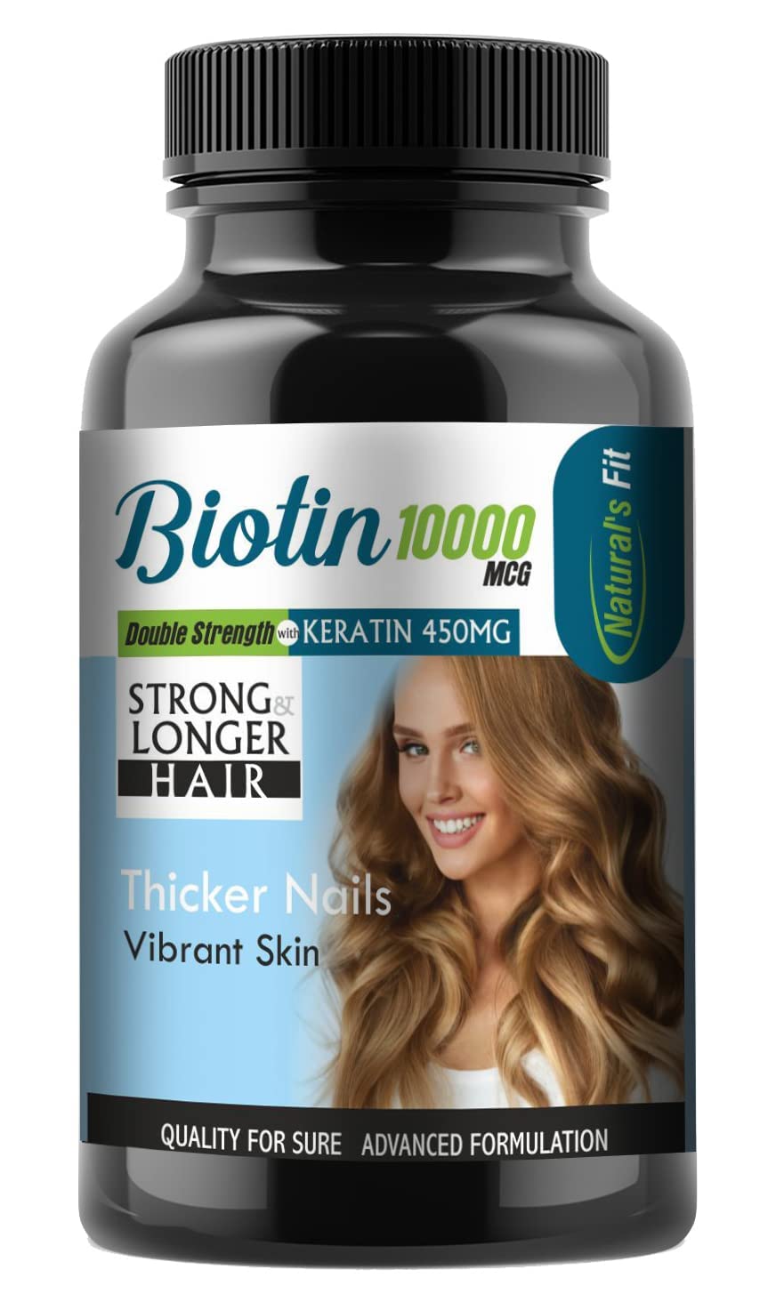 Naturals Fit BIOTIN Capsules for Stronger Hair, Support Healthier Skin ...