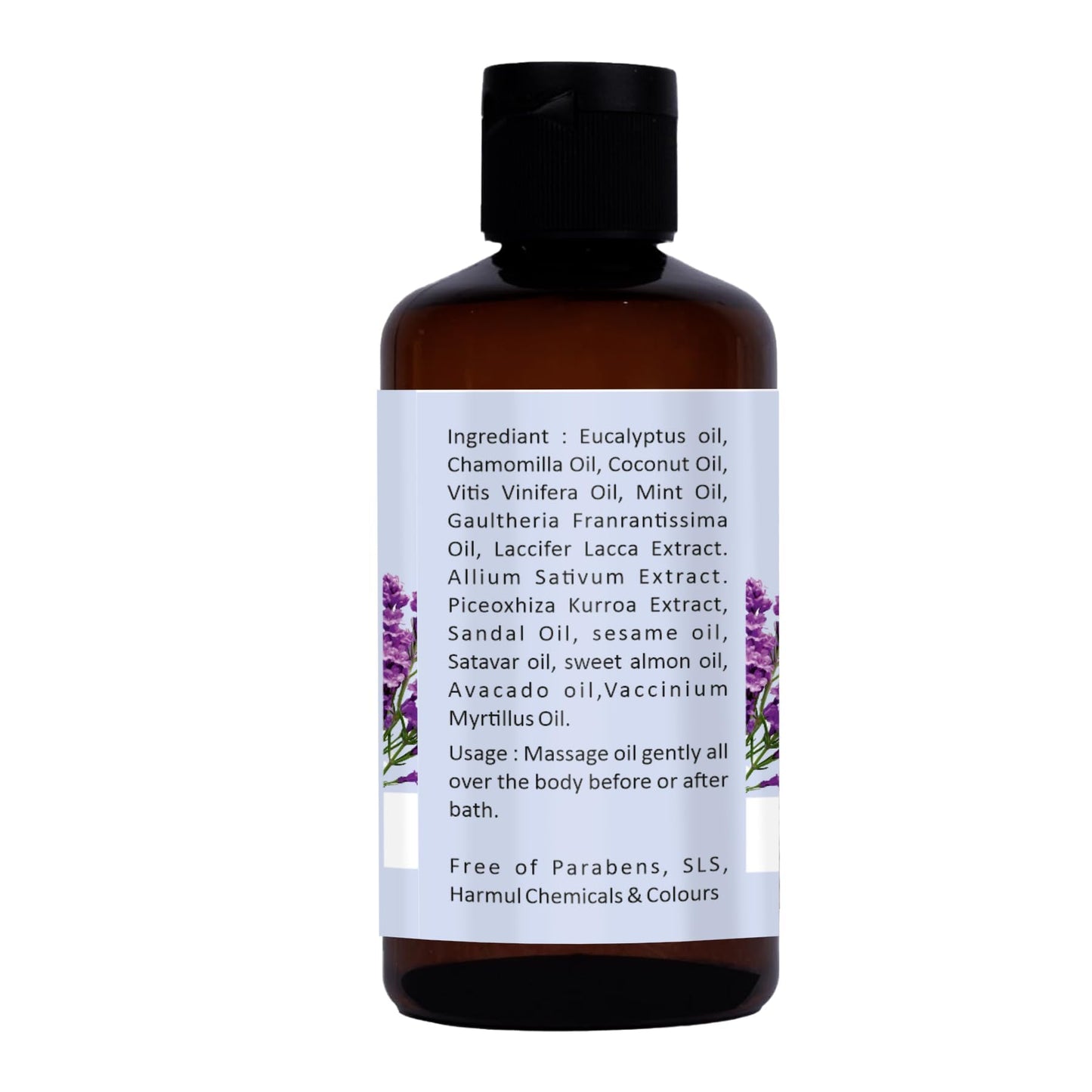 Vhans Relaxing Massage oil for full body 200 ml Massage with Lavender ...