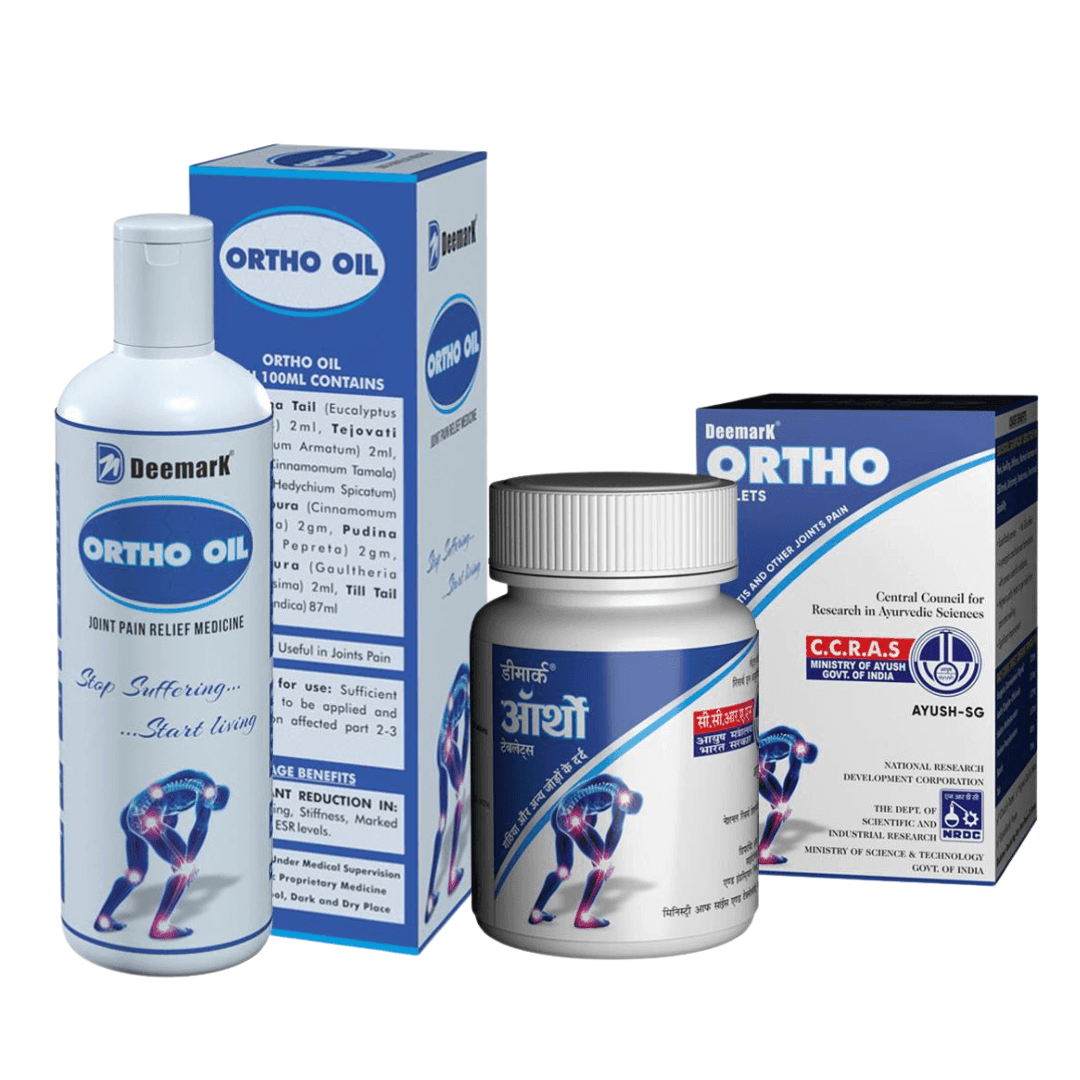 Deemark Ortho Oil & Tablets Pain Relief Kit: Buy Packs of 100ml Oil ...