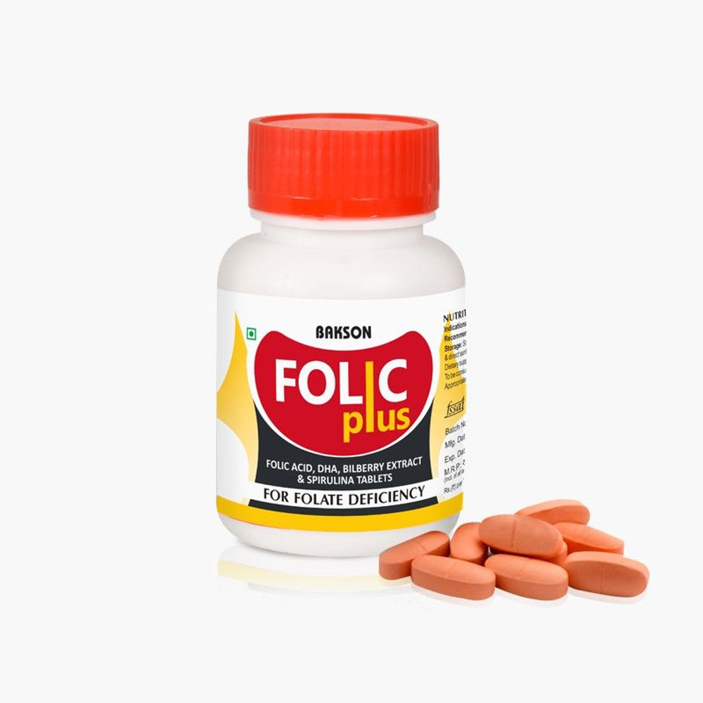 bakson folic plus tablet -30 tablets– GudHealthy