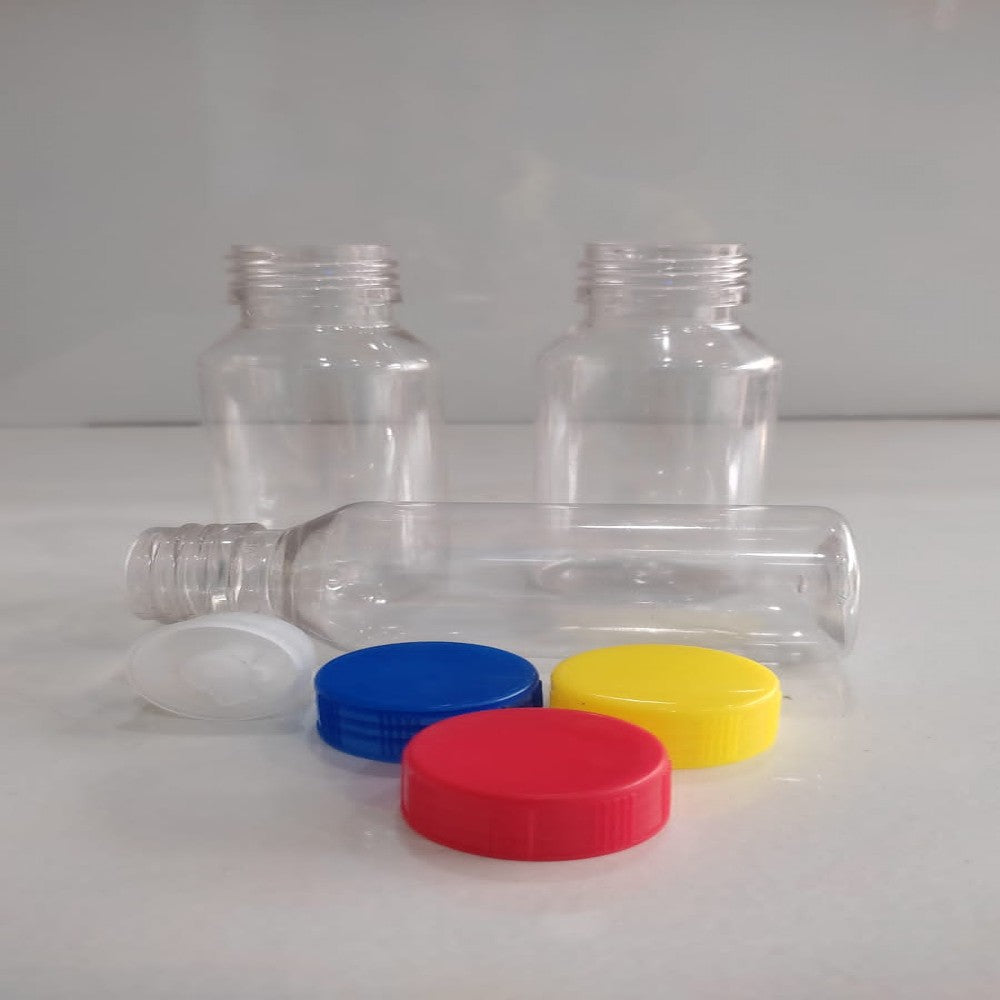 60 ml transparent plastic bottle pack of 100– GudHealthy