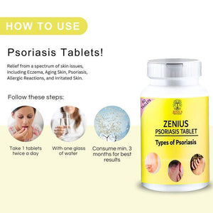 Zenius Psoriasis Tablet: Buy Packs of 60 Tablets at Gudhealthy